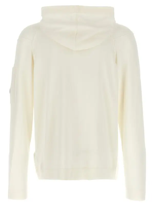 C.P. COMPANY Sea Island Hoodie - White