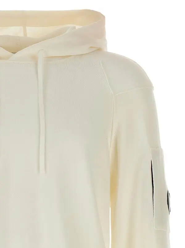 C.P. COMPANY Sea Island Hoodie - White