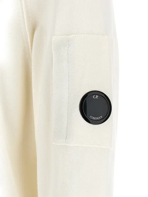 C.P. COMPANY Sea Island Hoodie - White