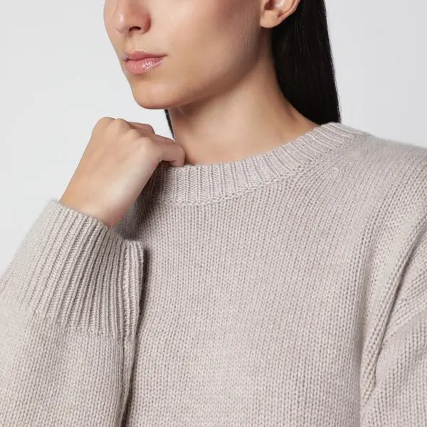 LISA YANG Cashmere Noor Crewneck Sweater - Cream