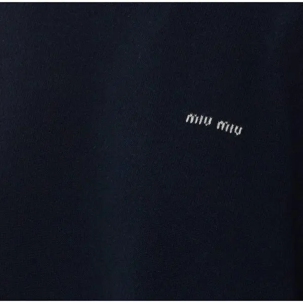 Miu Miu Logo Sweater - Blue