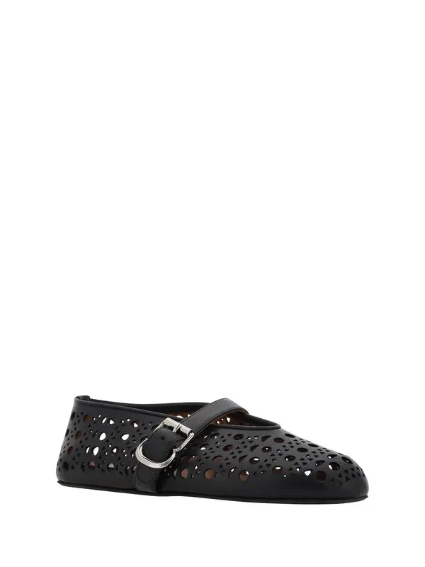 Alaïa Leather Ballerinas