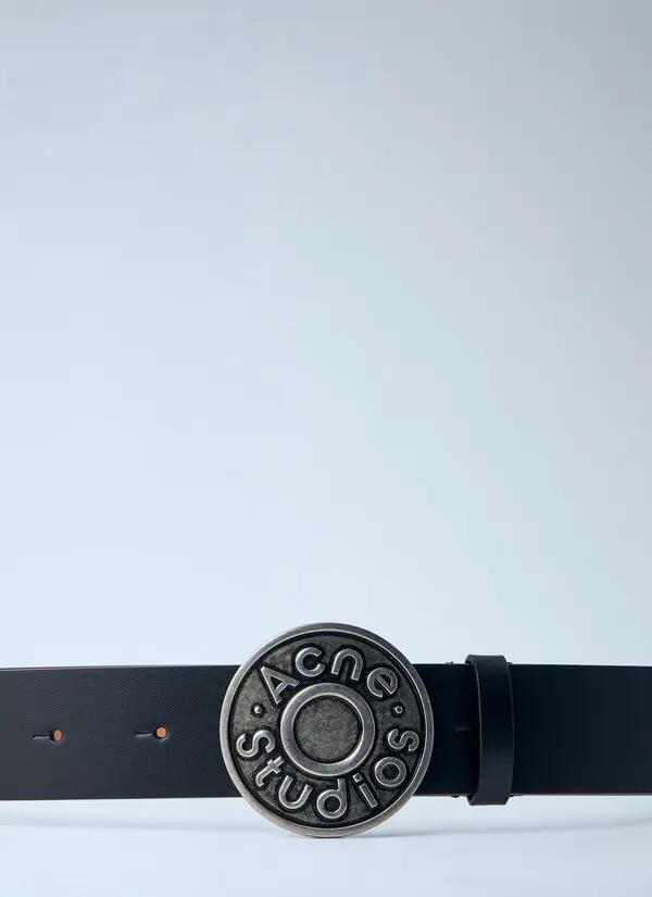 Acne Studios Logo Buckle Leather Belt
