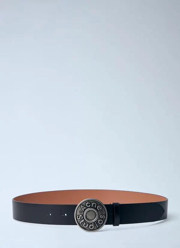 Acne Studios Logo Buckle Leather Belt