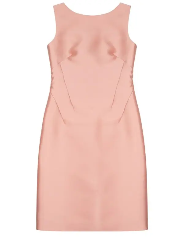 Alberta Ferretti Satin Midi Dress