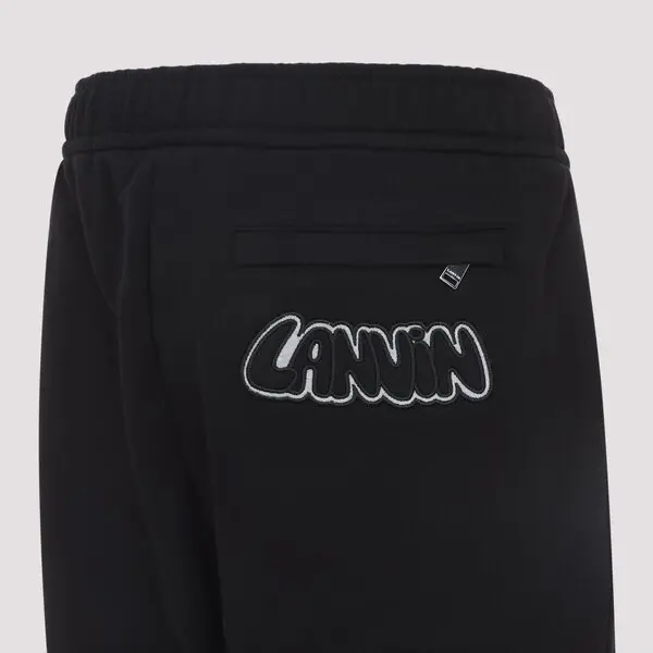 LANVIN Embroidered Logo Pants