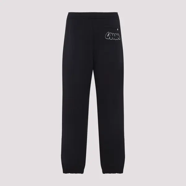 LANVIN Embroidered Logo Pants
