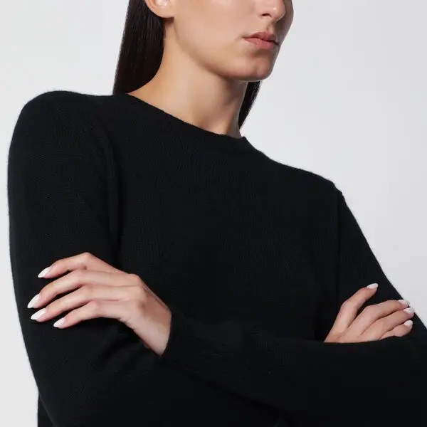LISA YANG Mable Cashmere Crewneck Sweater - Black