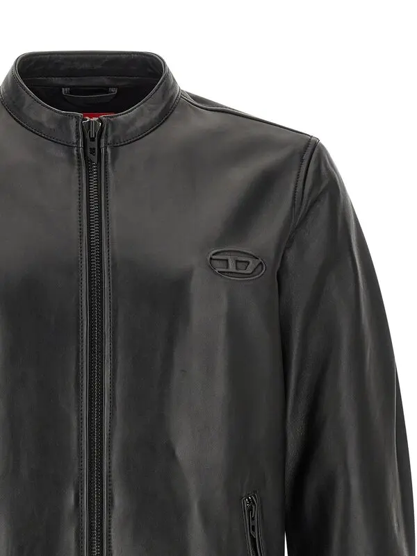 DIESEL® L-tad-wrd Leather Jacket