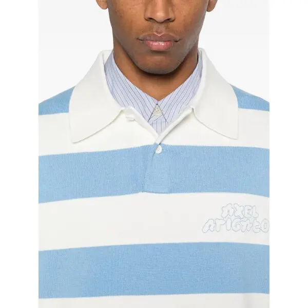 Axel Arigato Striped Knit Polo Jumper