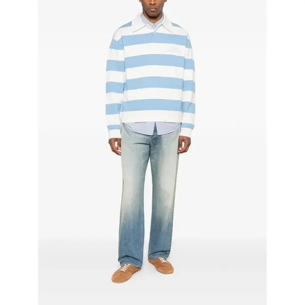 Axel Arigato Striped Knit Polo Jumper