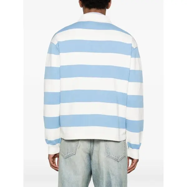 Axel Arigato Striped Knit Polo Jumper