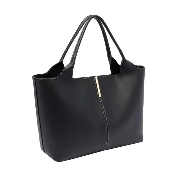 TOD'S Medium-small Leather Shoulder Bag - Black