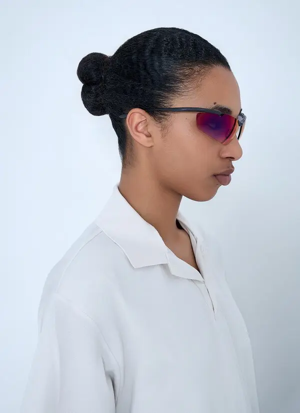 Balenciaga Boomerang Ct Sunglasses - Pink