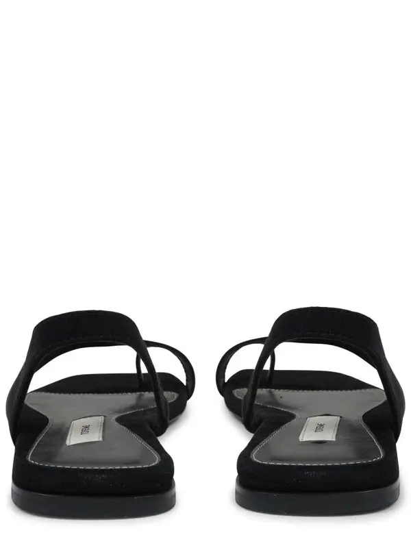 TOTEME Suede Sandal - Black