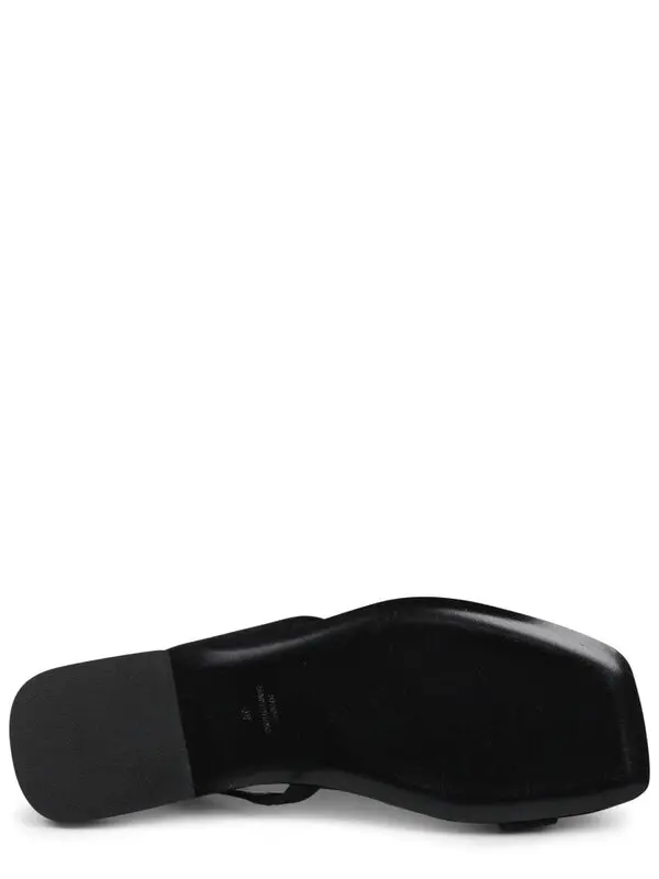 TOTEME Suede Sandal - Black