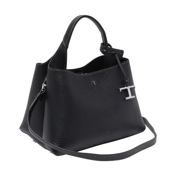 TOD'S Micro Leather Handbag With T Timeless Logo