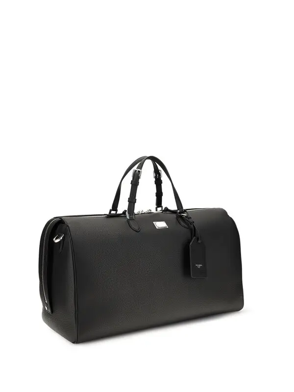 Dolce & Gabbana Vittoria Calfskin Travel Bag - Black
