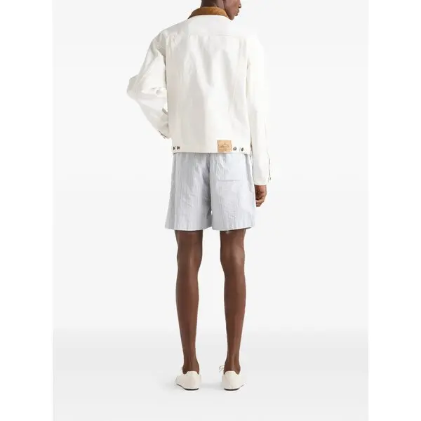 Prada Neutrals Jackets Denim Jackets