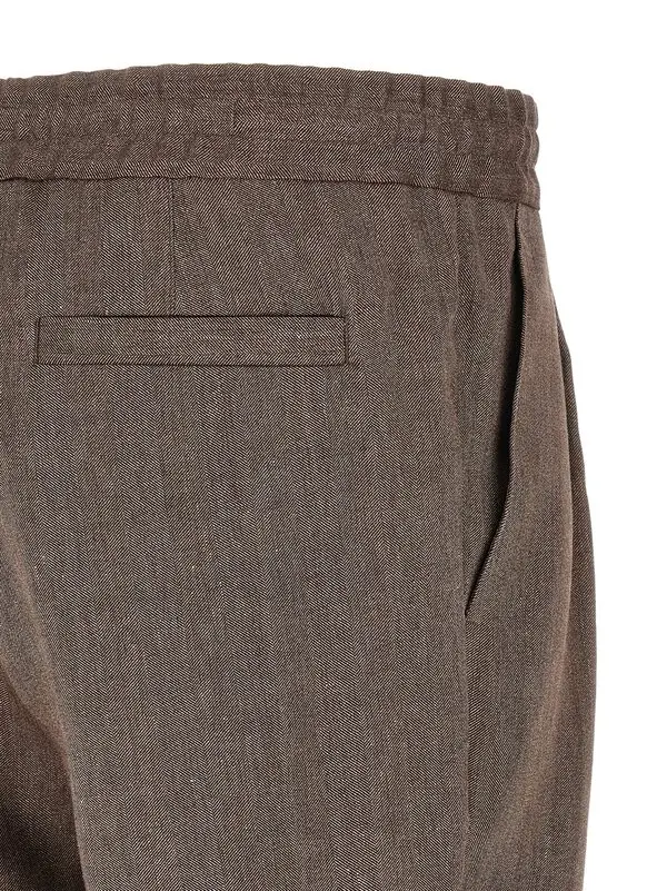 Brunello Cucinelli Linen And Wool Bermuda Shorts