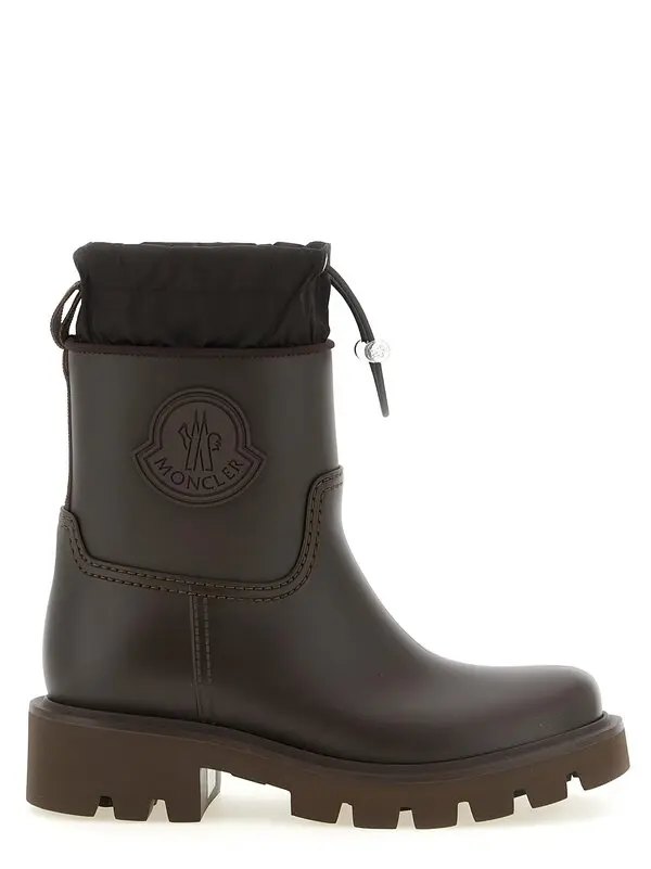 Moncler Kickstream' Rain Boots - Brown