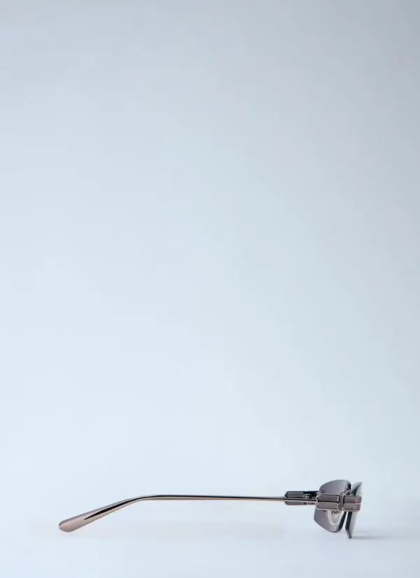 Balenciaga Gossip Rectangle Sunglasses - Silver