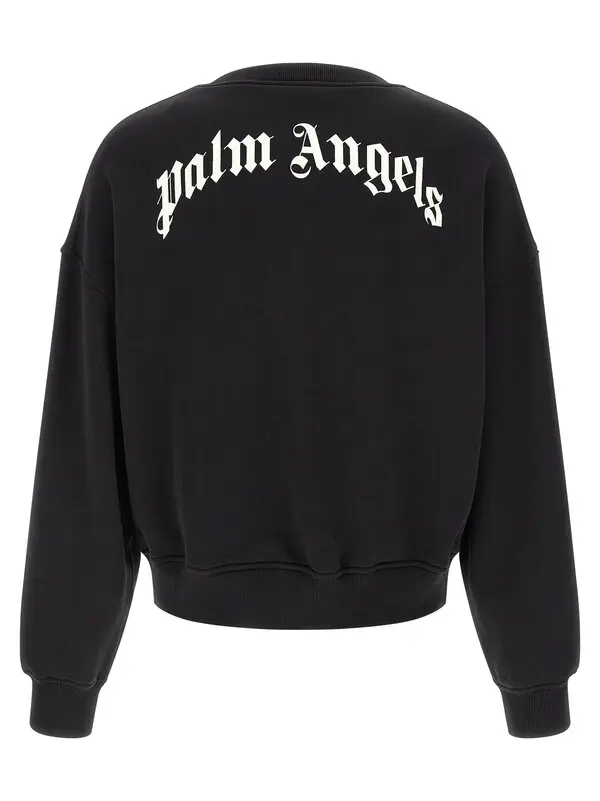 Palm Angels Back Curved Logo' Sweatshirt