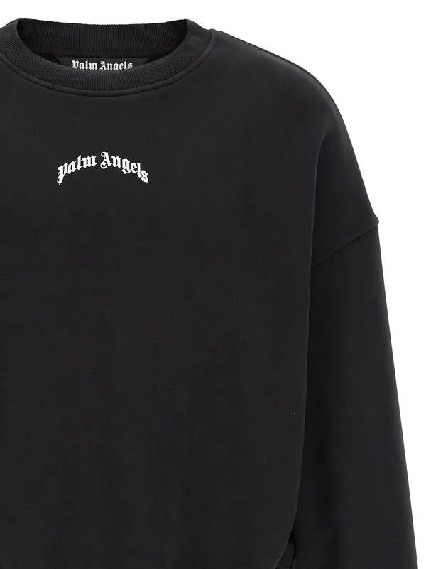 Palm Angels Back Curved Logo' Sweatshirt