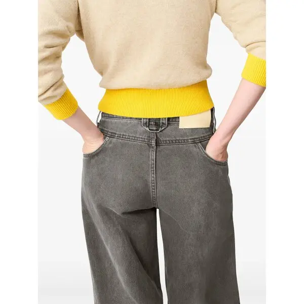 Axel Arigato Grey Denim Wide-leg Jeans