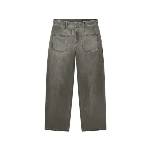 Axel Arigato Grey Denim Wide-leg Jeans - Gray