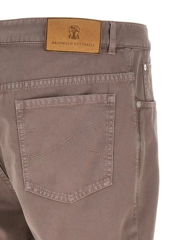 Brunello Cucinelli Five-pocket Pants - Brown