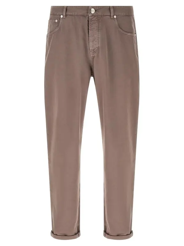 Brunello Cucinelli Five-pocket Pants - Brown