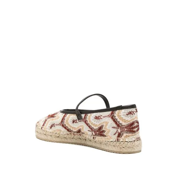 Missoni Patterned Strap Round Toe Espadrilles - Cream