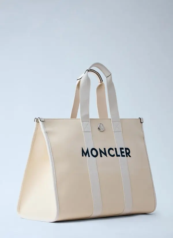 Moncler Canvas Logo Tote Bag