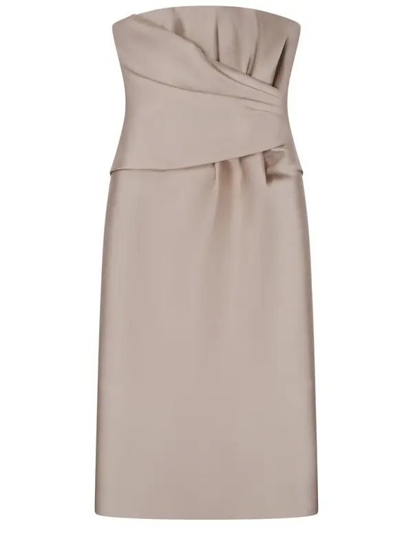 Alberta Ferretti Midi Dress With Drape