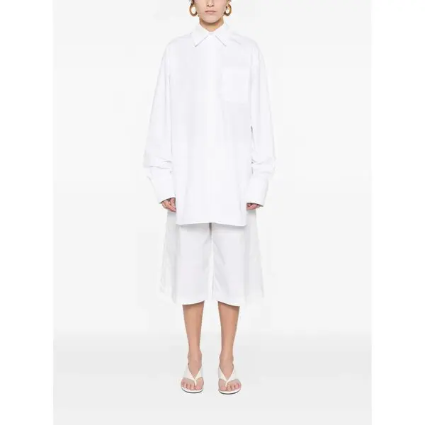 Sportmax Ruffled Cotton Blend Shirt