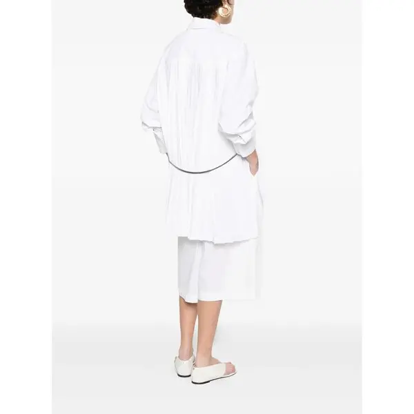 Sportmax Ruffled Cotton Blend Shirt