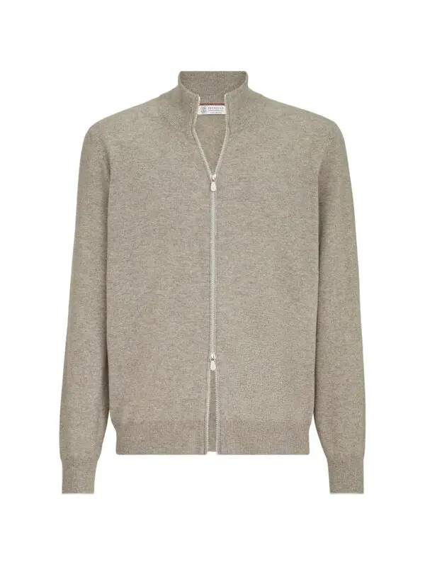 Brunello Cucinelli Cashmere Zipped Cardigan