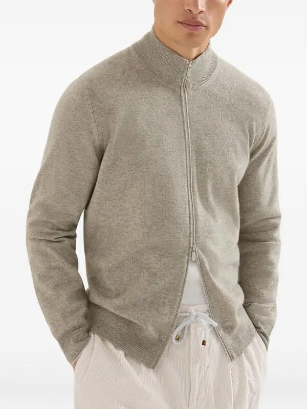 Brunello Cucinelli Cashmere Zipped Cardigan