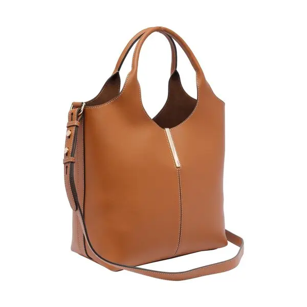 TOD'S Leather Shopping Bag - Brown