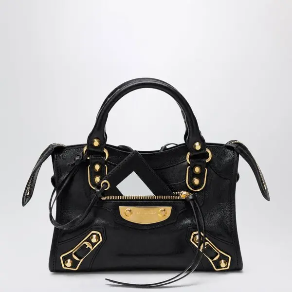 Balenciaga Le City Uptown Mini Bag In Soft Leather - Black