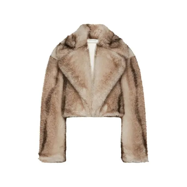 Sportmax Jackets Faux Fur & Shearling Jackets - Brown