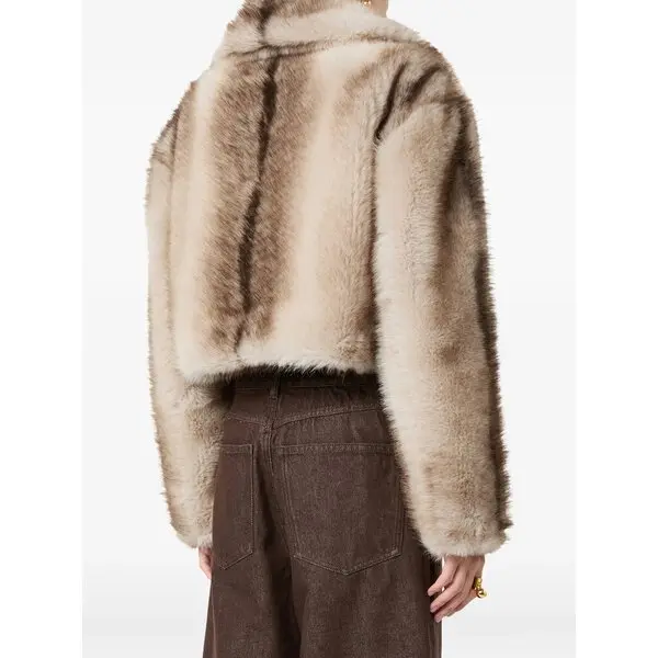 Sportmax Jackets Faux Fur & Shearling Jackets - Brown
