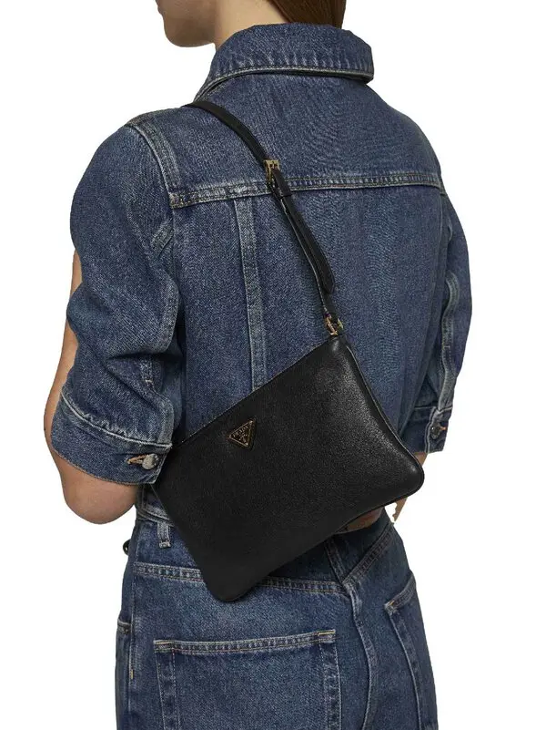 Prada Borse Black Shoulder Bag