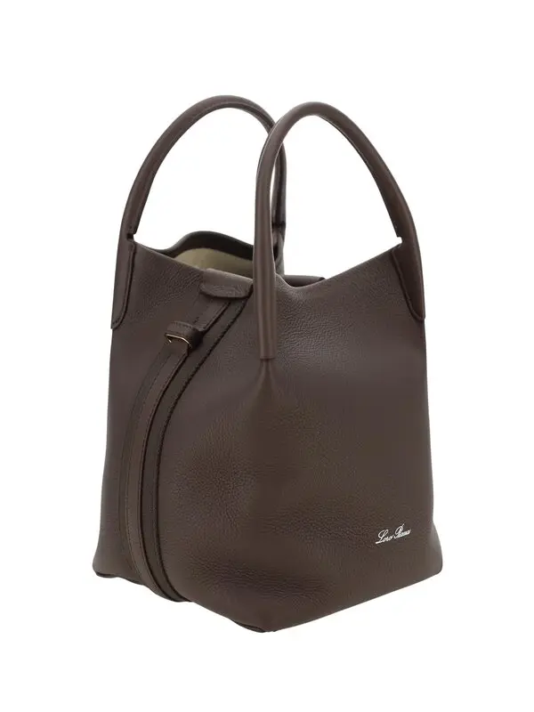Loro Piana Small Bale Bucket Bag - Brown