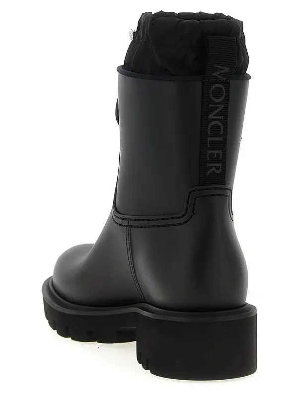 Moncler Kickstream' Rain Boots - Black
