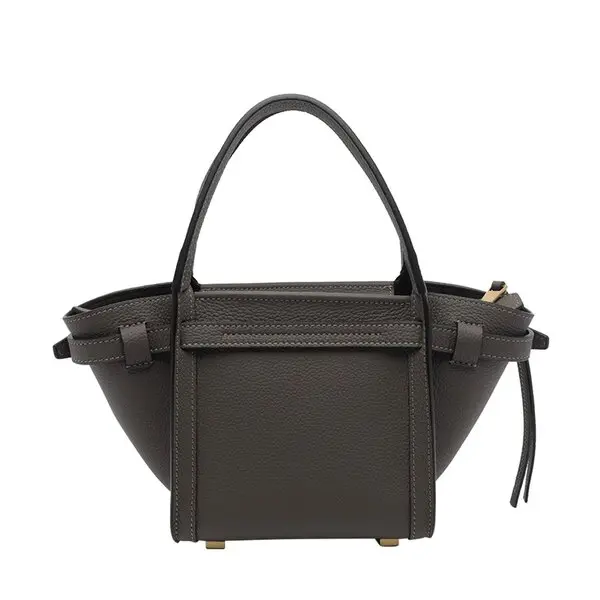 TOD'S T-signature Mini Leather Bag - Gray