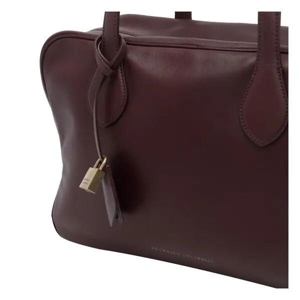 Brunello Cucinelli Logo Handbag - Brown