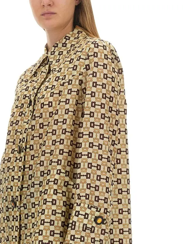 Gucci Horsebit Print Coat