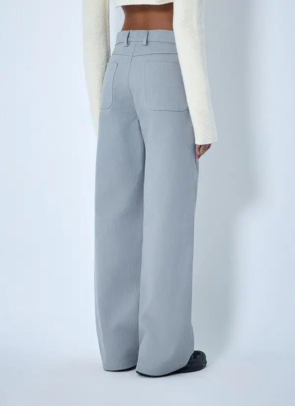 RIER Wide-leg Tailored Trousers